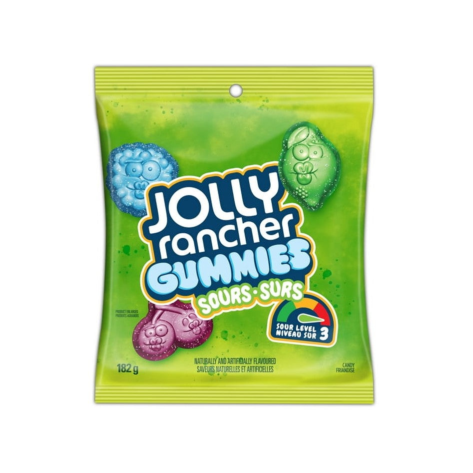 Jolly Rancher Sour Gummies Sour Surs - 182g - (Canada) – Exotic Club Co. Jolly Rancher Sour Gummies Sour Surs - 182g - (Canada) – Exotic Club Co.