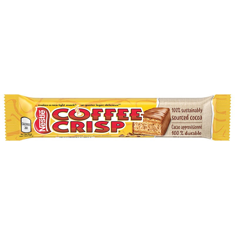 Nestle Coffee Crisp Chocolate bar - 50g - (Canada) – Exotic Club Co.
